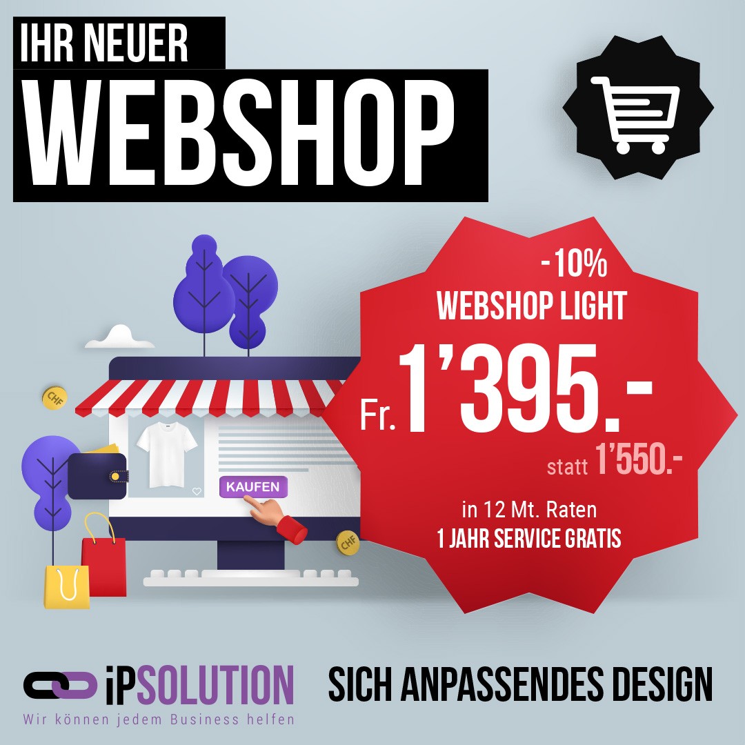 Webshop erstellen mit Hosting - IPSOLUTION Agentur